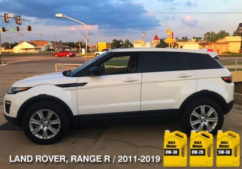 Le type d'huile qui est recommandée pour les véhicules Land Rover ...